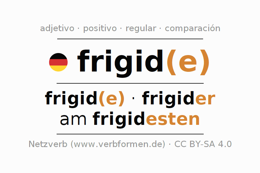 frigide declinación | Todas las formas, exaltación, tablas, audio de ...